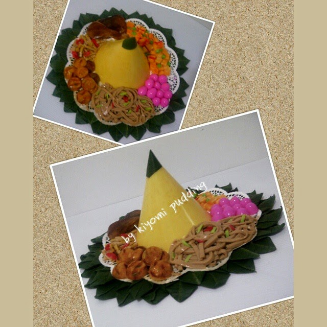 KIYOMI PUDDING " " ": Puding Tumpeng