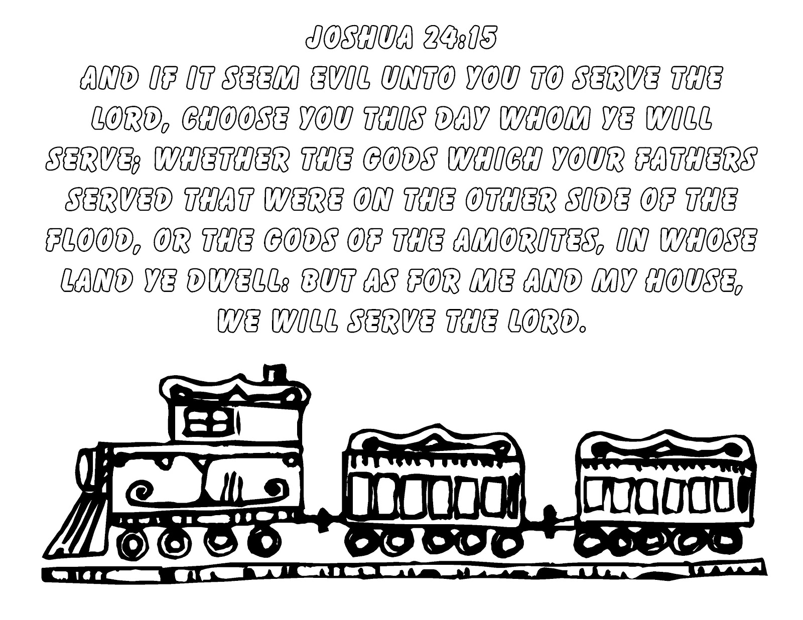 Joshua 24 15 Coloring Page Coloring Pages