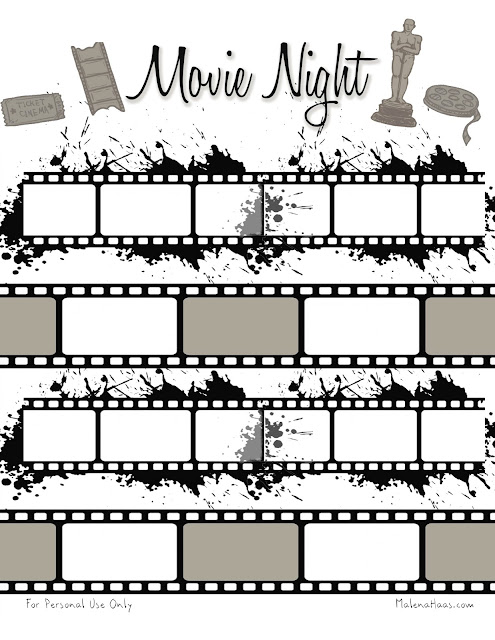 Malena Haas: FREEBIE Friday Movie Tracking Printables for Your Planner