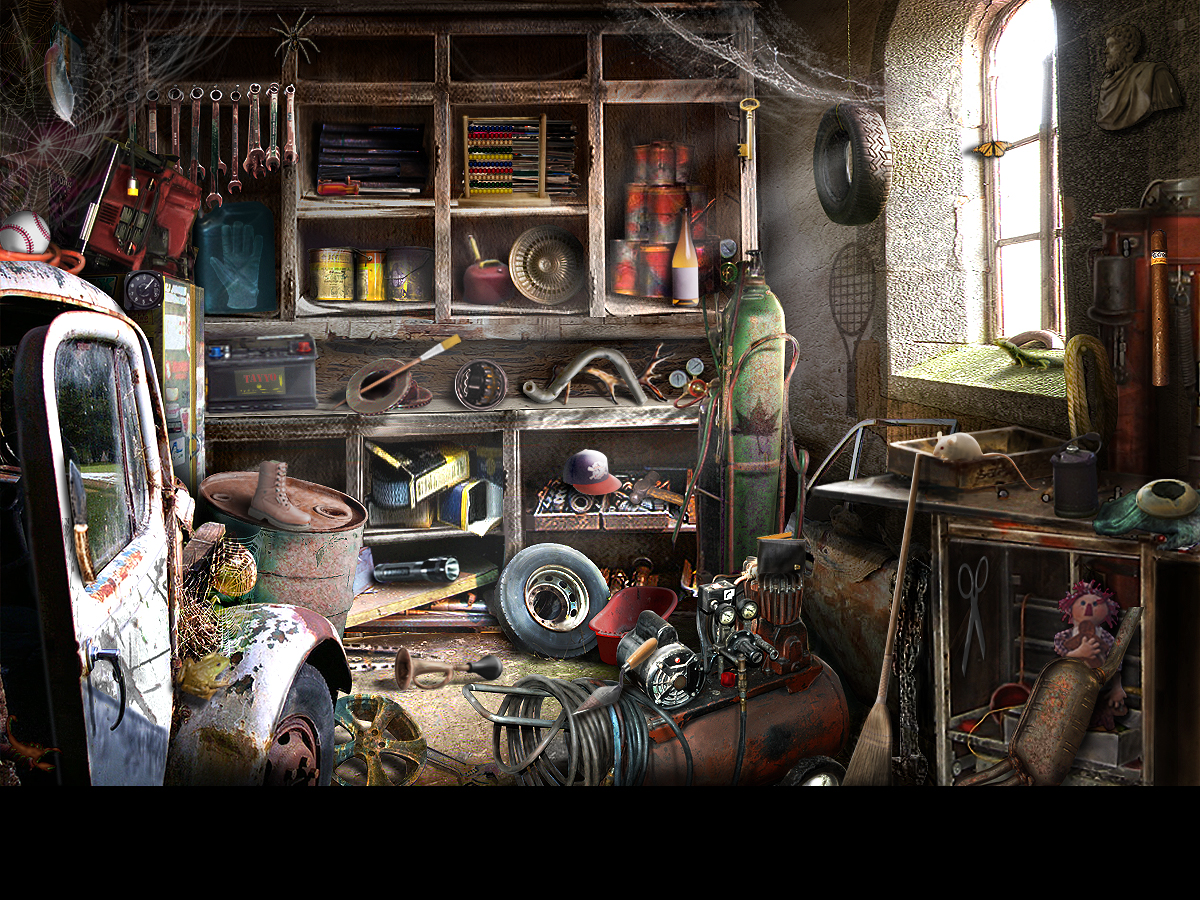 My palete: Old car garage