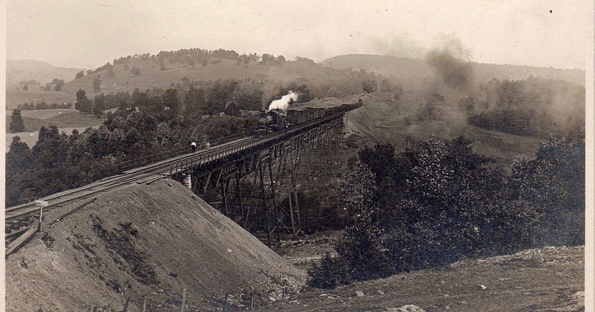 Vintage Railroad Pictures: Another View of Lyon Brook Bridge