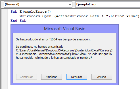 témporaExcel: Control de errores en VBA para Excel