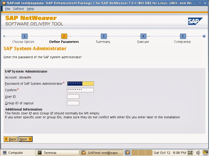SAP Installation in Linux Step-by-step (Part 3)