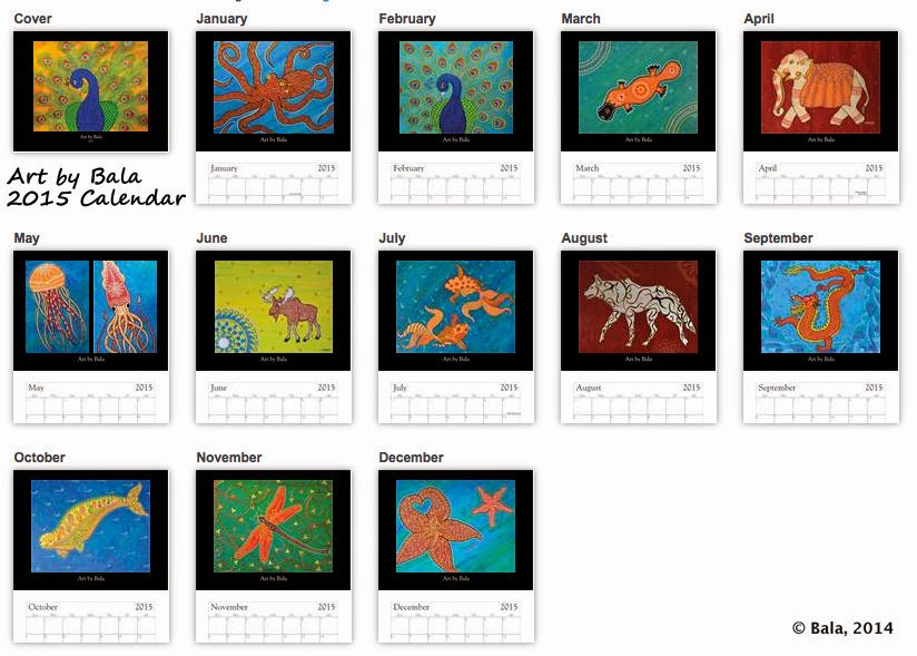 A Life Journey Together: 2015 Art Calendars