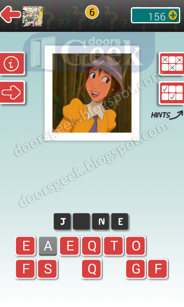Guess The Cartoon Level 33-6 ~ Doors Geek