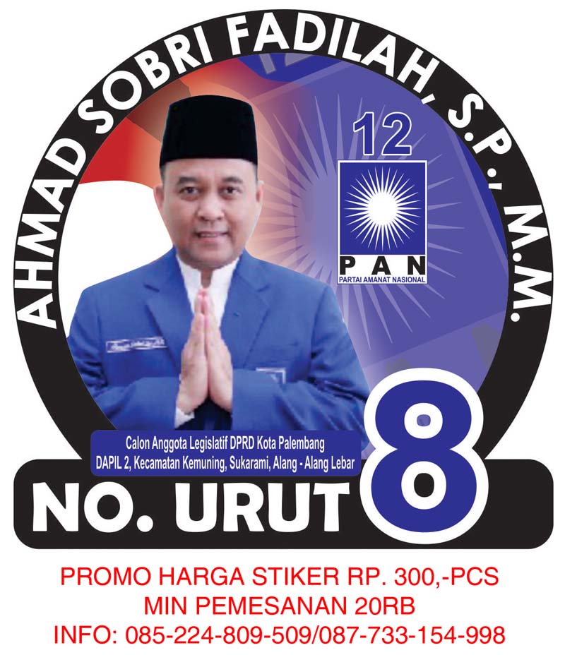 Harga Stiker Caleg Cutting bentuk bulat - Alfi Percetakan dan Digital ...