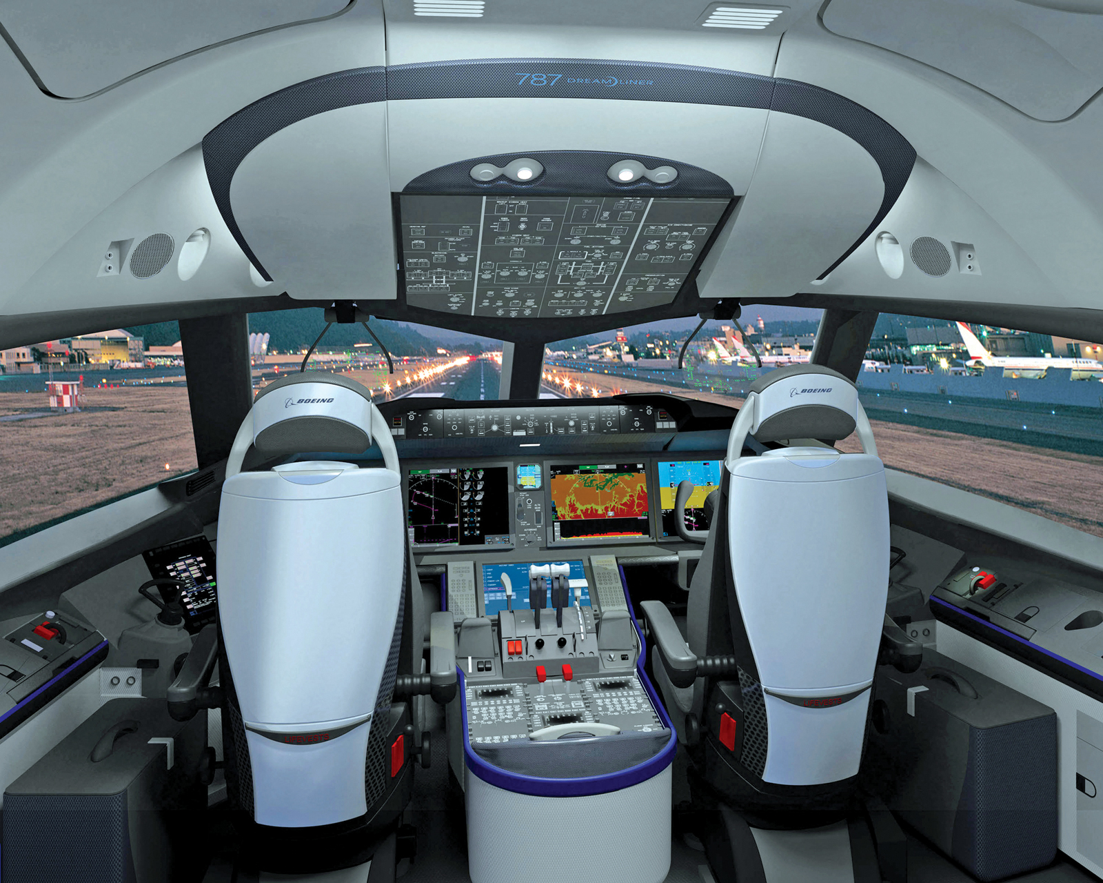 InsideCockpit: Inside cockpit 787 Dreamliner