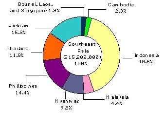 Demographic characteristics of South-East Asia
