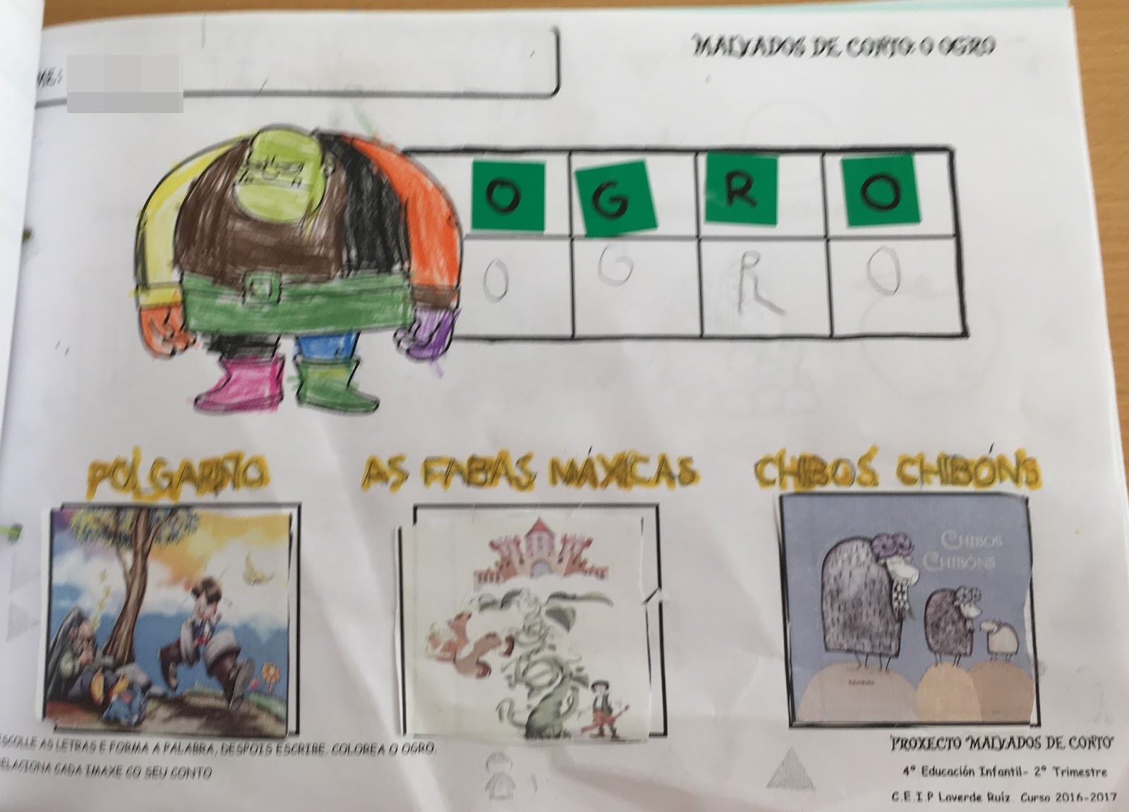 Cole de colores: MALVADOS DE CUENTO: OGRO, BRUJA Y PIRATA