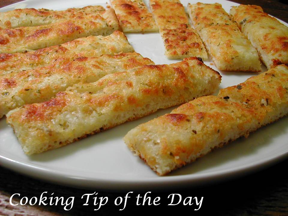 Cooking Tip of the Day: Easy Cheesy Garlic Breadsticks