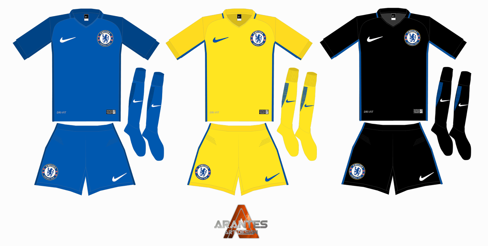 Arantes Design: Nike | Chelsea FC | Template fantasy
