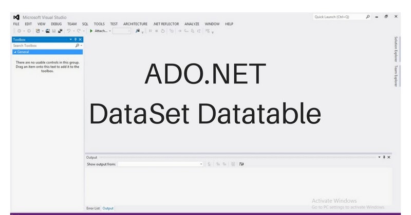 C Sharp ADO.NET - Getting to know Dataset , Datatable objects.-And GridView - Programming-World
