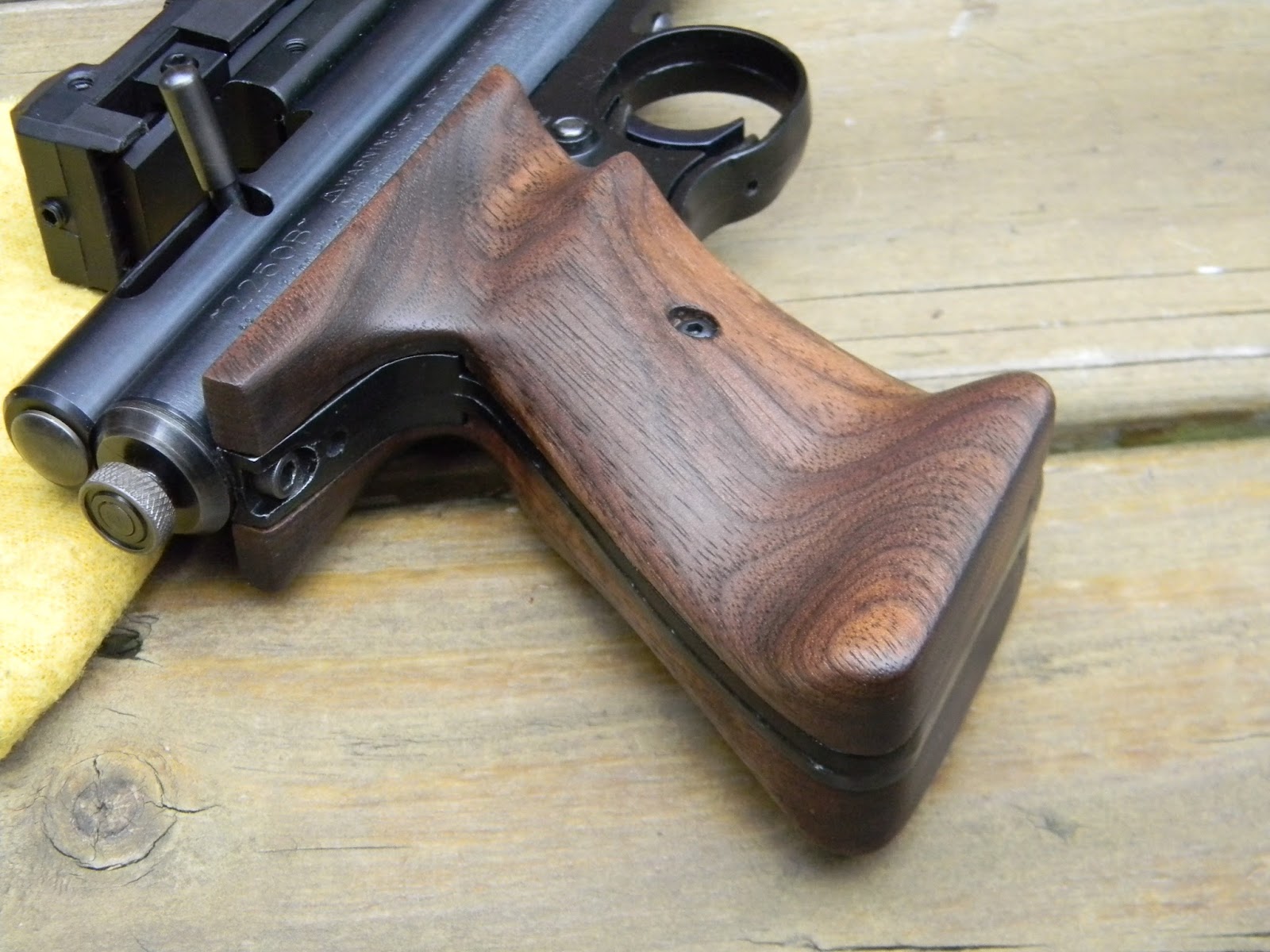 Another Airgun Blog: Quick Set of Walnut Grips for a Crosman 2240