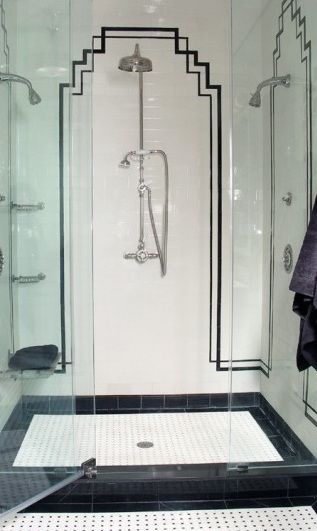Tiffany Leigh Interior Design: Art Deco Showers