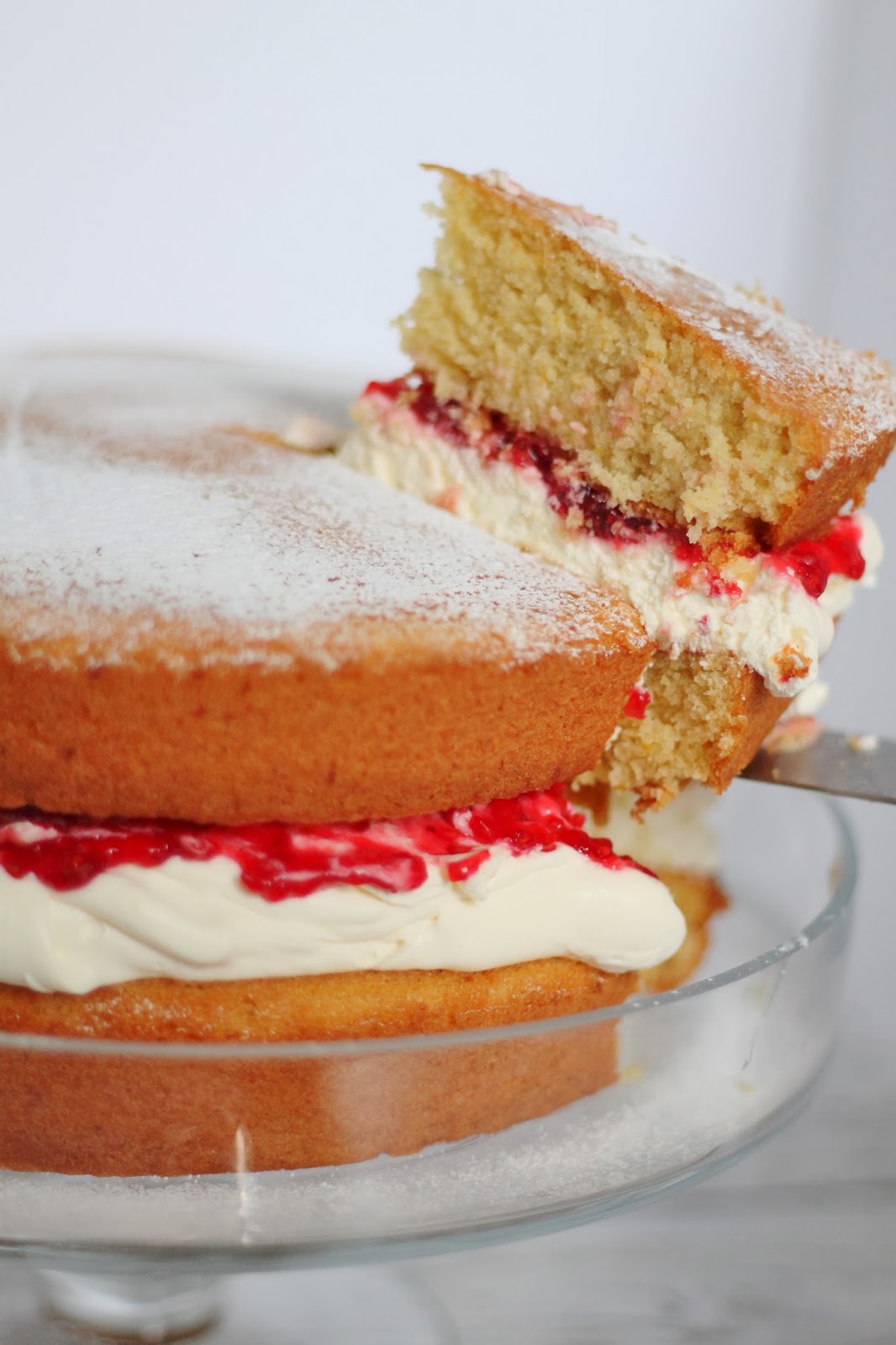A cup of tea solves everything: Orange and Almond Victoria Sponge