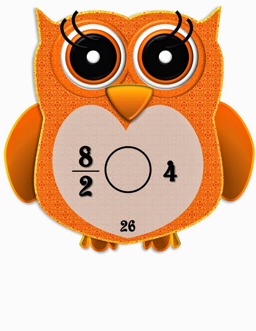 Whimsy Resources: Compare Fractions Owl Edition