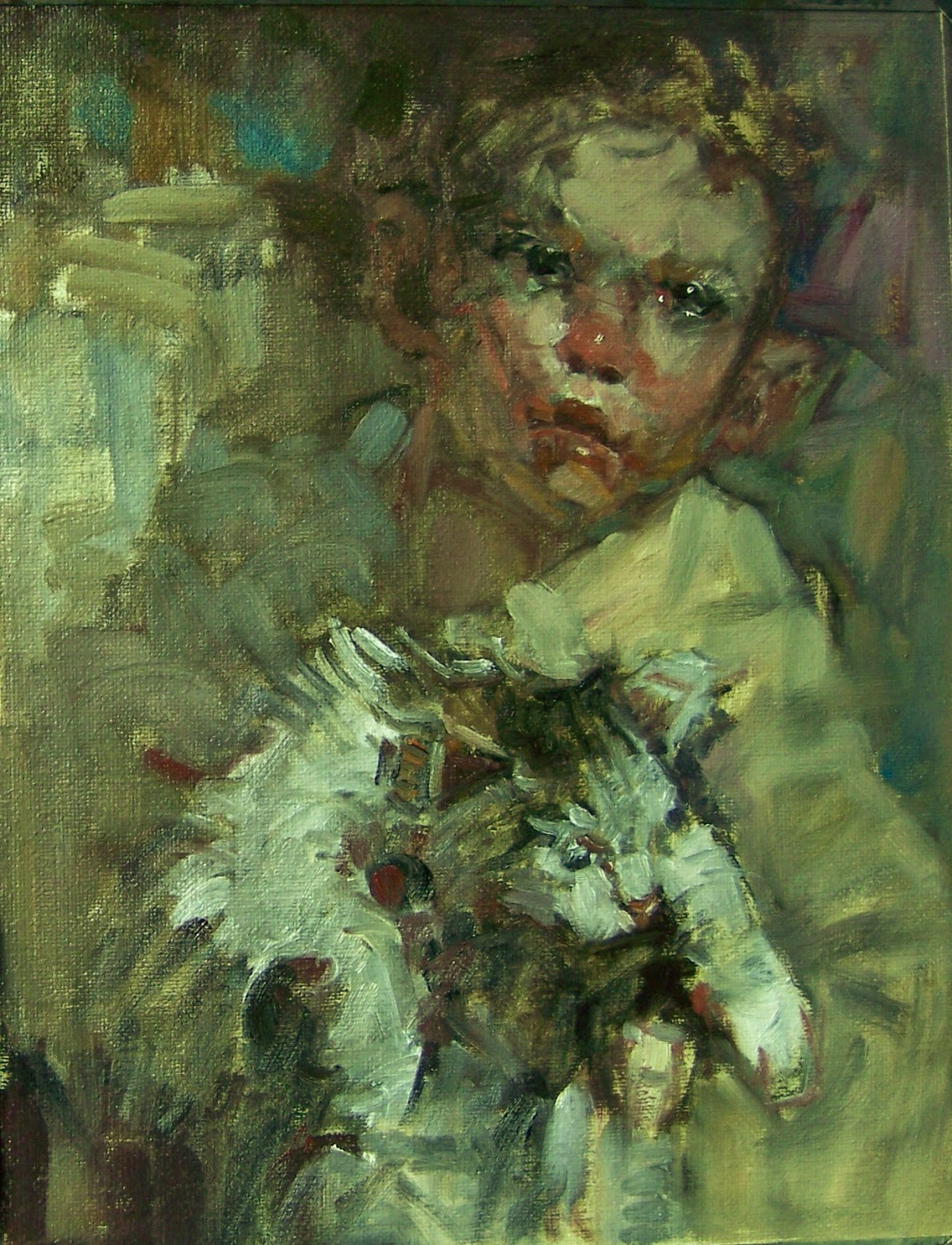 Kim Roberti Art Gallery: "On My Easel" Kim Roberti's 8"x10" original ...