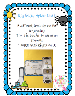 Itsy Bitsy Spider Craft ~ Preschool Printables