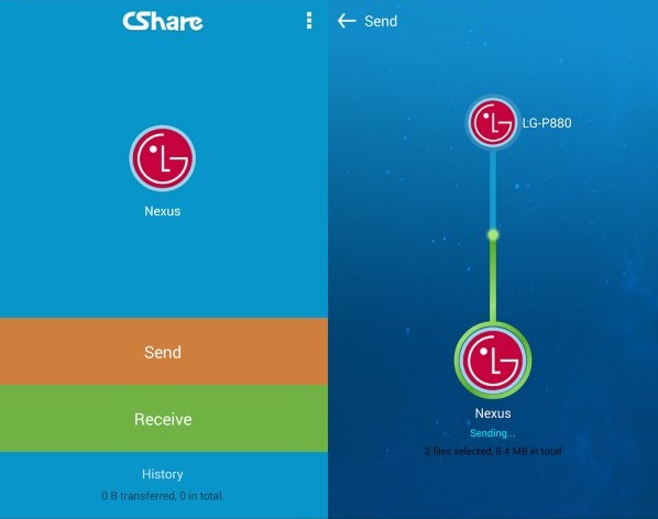 CShare - 50x faster than Bluetooth