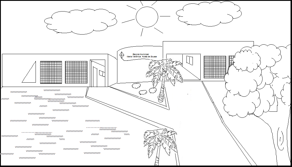 Escola Municipal Maria Verônica Alves de Souza: Desenho da nossa escola