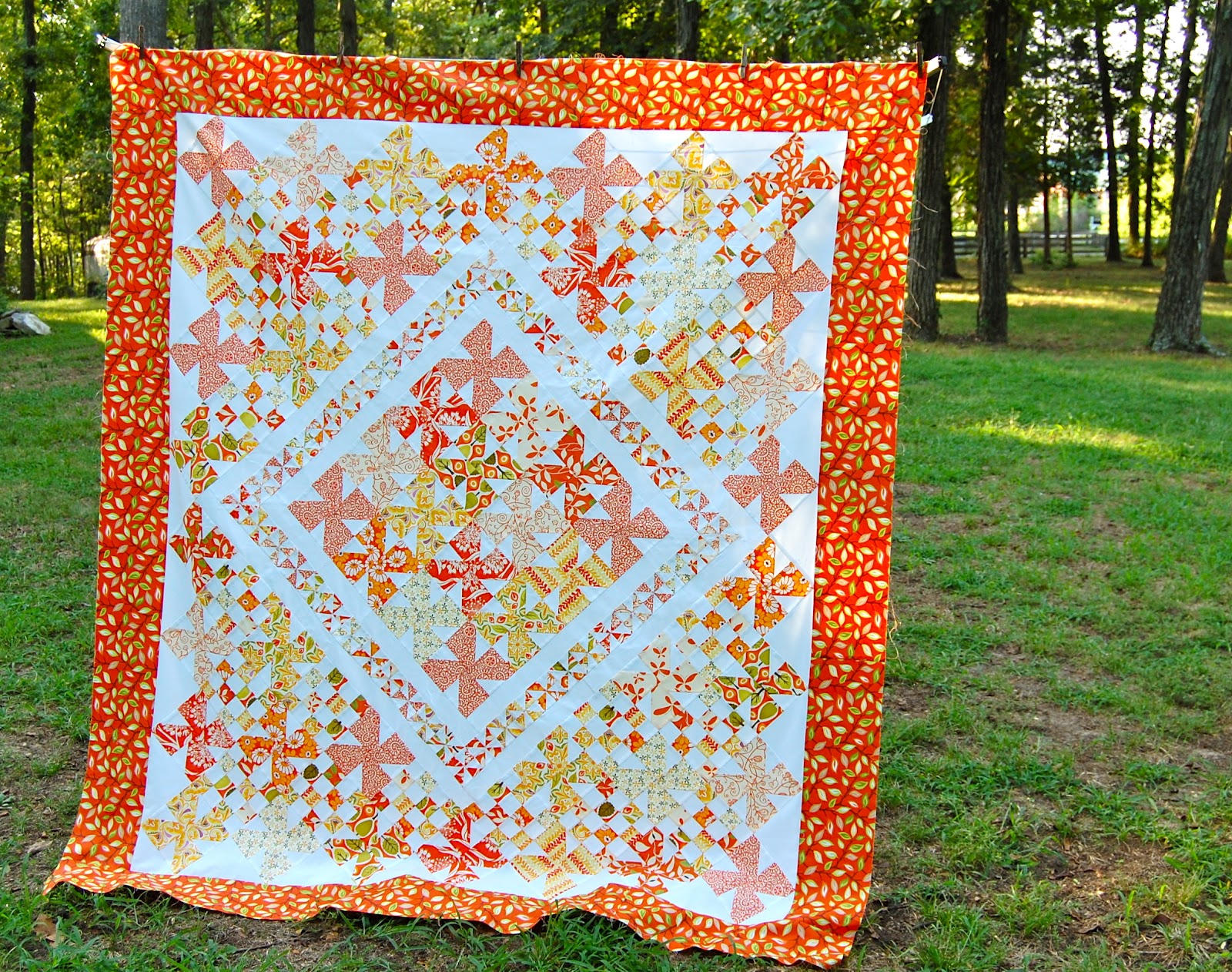 Confessions of a Fabric Addict: Can I Get A Whoop Whoop? Orange You Glad!!