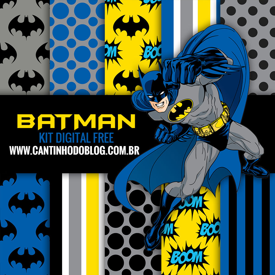 KIT DIGITAL BATMAN - Kits digitais Grátis