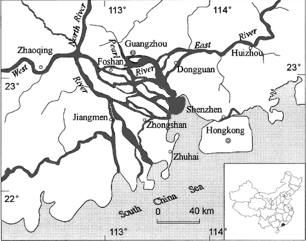 Xi Jiang River Map