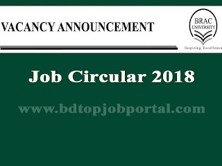 BRAC University Job Circular 2018