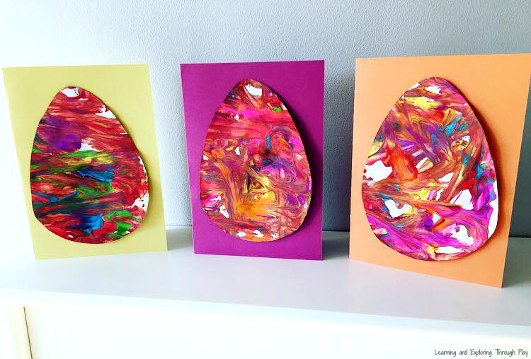 Learning and Exploring Through Play: Easter Egg Process Art Cards