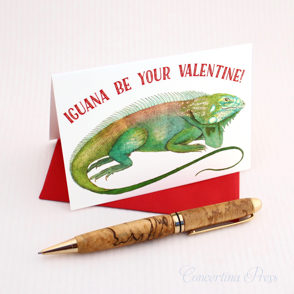 Concertina Press - Stationery and Invitations: Iguana be your Valentine ...