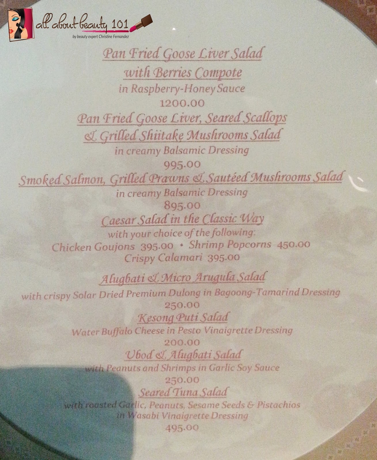 100 Revolving Restaurant: My Experience + Menu | All About Beauty 101