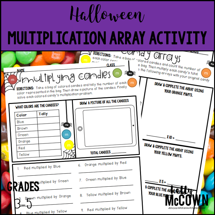 Kelly McCown: Halloween Elementary Math Activities and Games BUNDLE