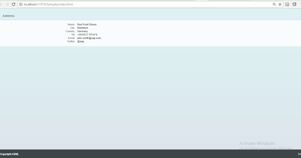 Sap Ui5 Starters Sapui5 Form Displayedit And Save