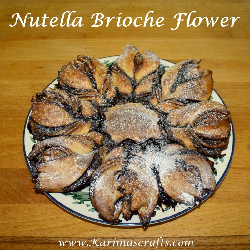Karima's Crafts: Nutella Brioche Flower Recipe