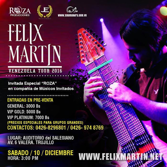 Trujillo Digital: FELIX MARTIN VENEZUELA TOUR 2016