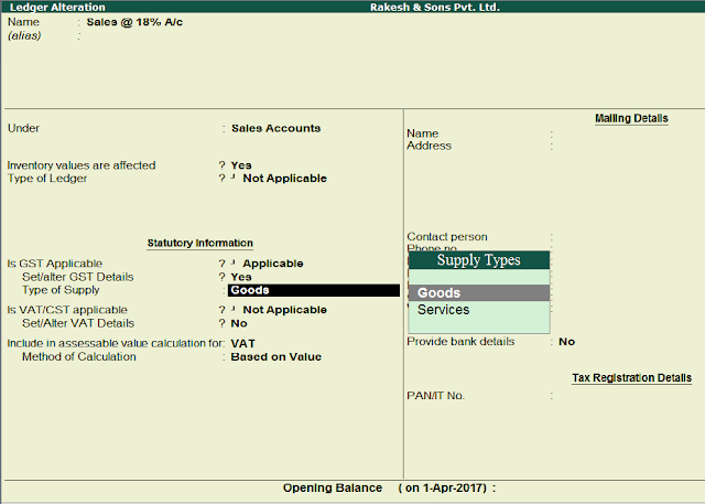 GST (Ledger Entries)