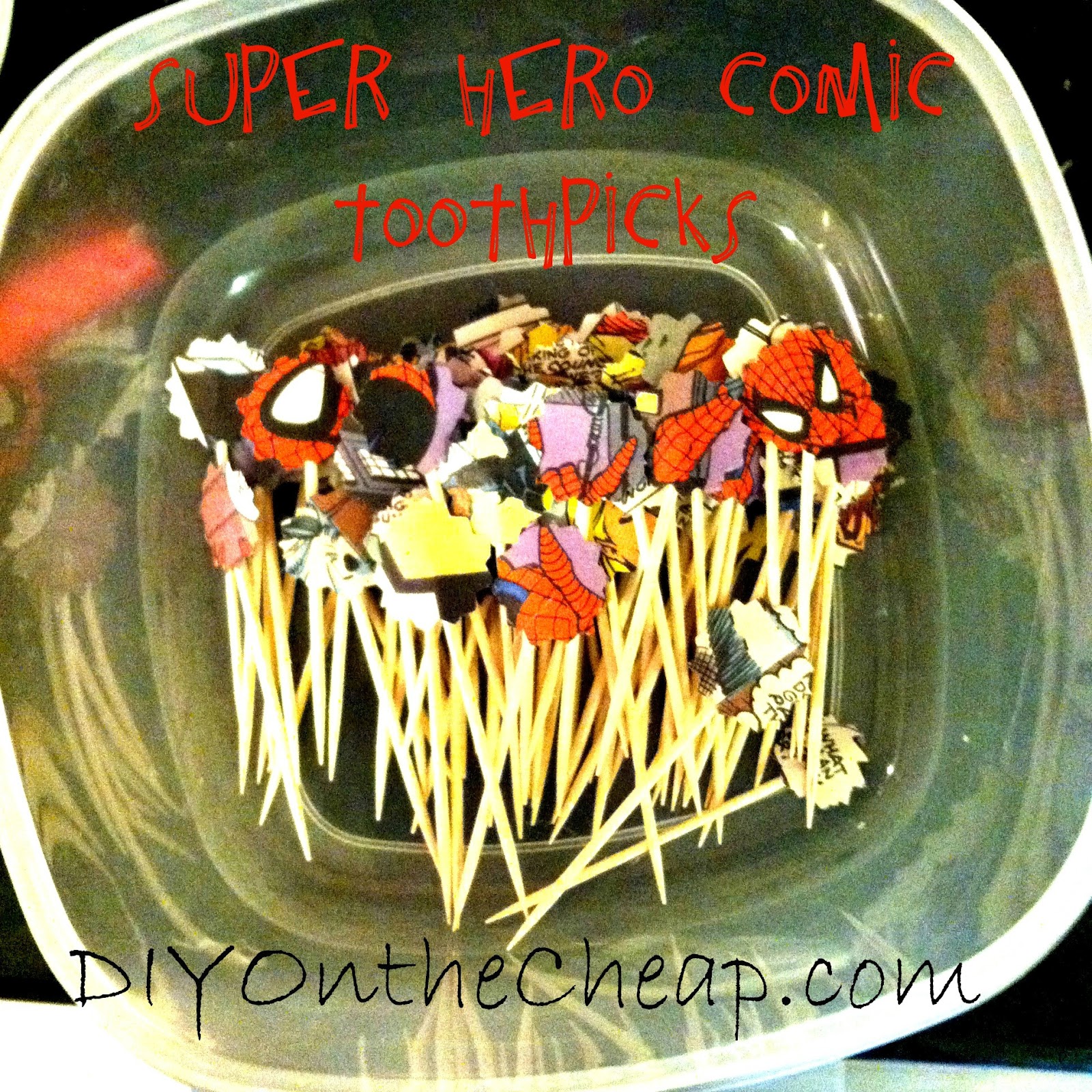 Super Hero Comic Toothpicks - Erin Spain