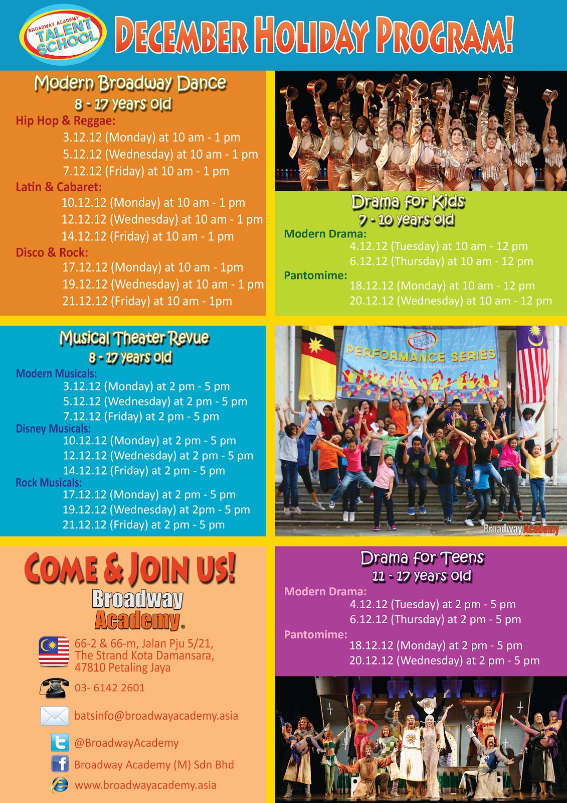 Broadway Academy Blog: December Holiday Programs!!