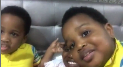 TY Bello shares adorable video of her twin boys, reminisces about their ...