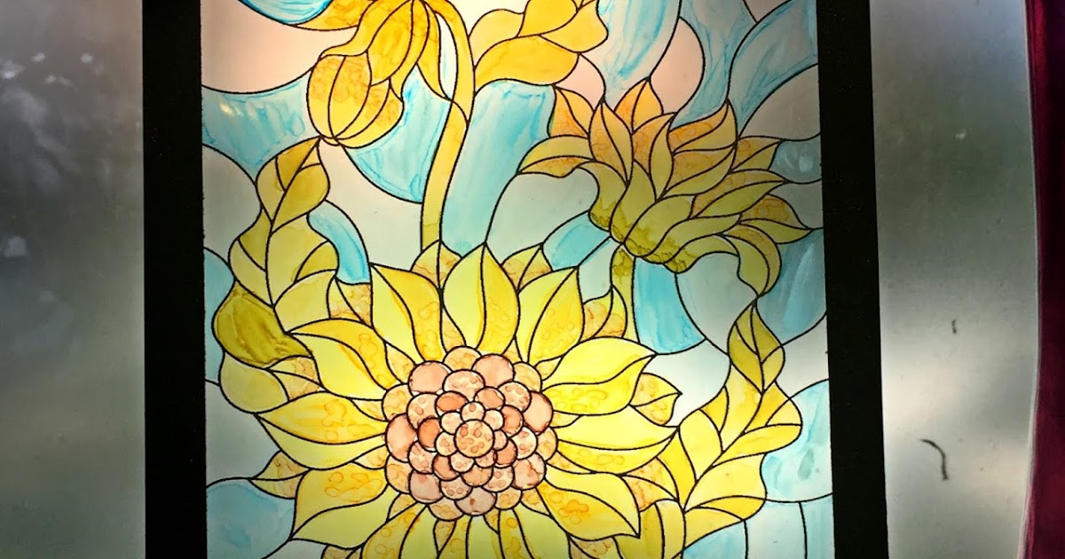 Whimsy Wednesday ~ Stained Glass Sunflowers