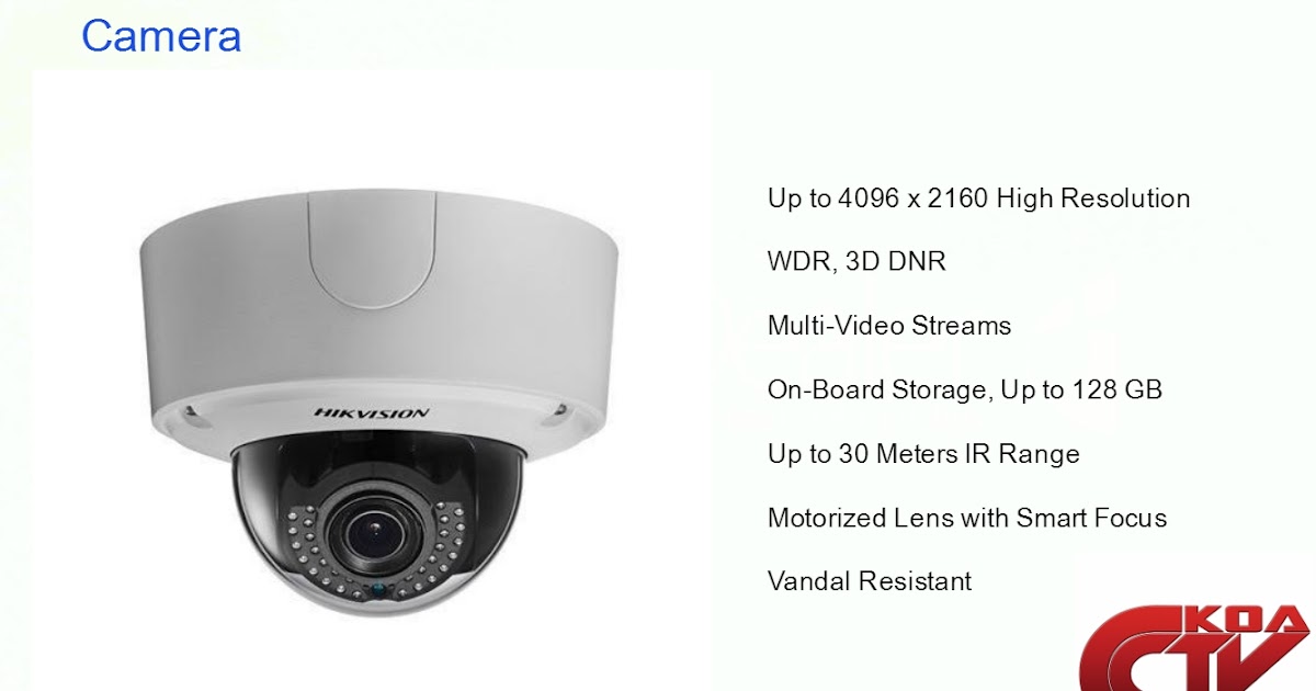 KOACCTV: Hikvision 4K Smart IP Indoor Dome Camera from KOA CCTV