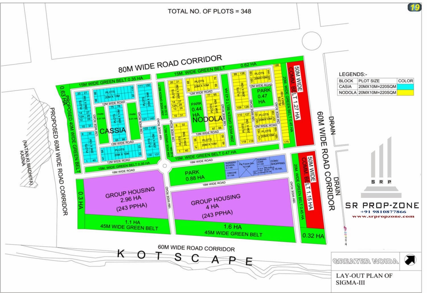 Layout Plan of Sigma-III Greater Noida HD Map