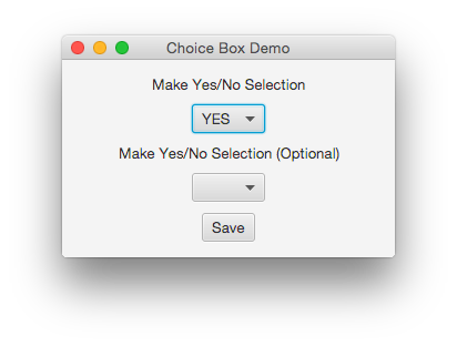 Bekwam Blog: Using a Constants File for YES/NO JavaFX ChoiceBoxes