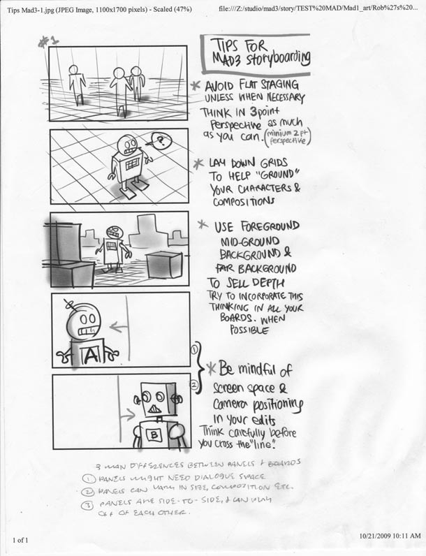 DreamWorks Storyboarding Tips by Rob Koo