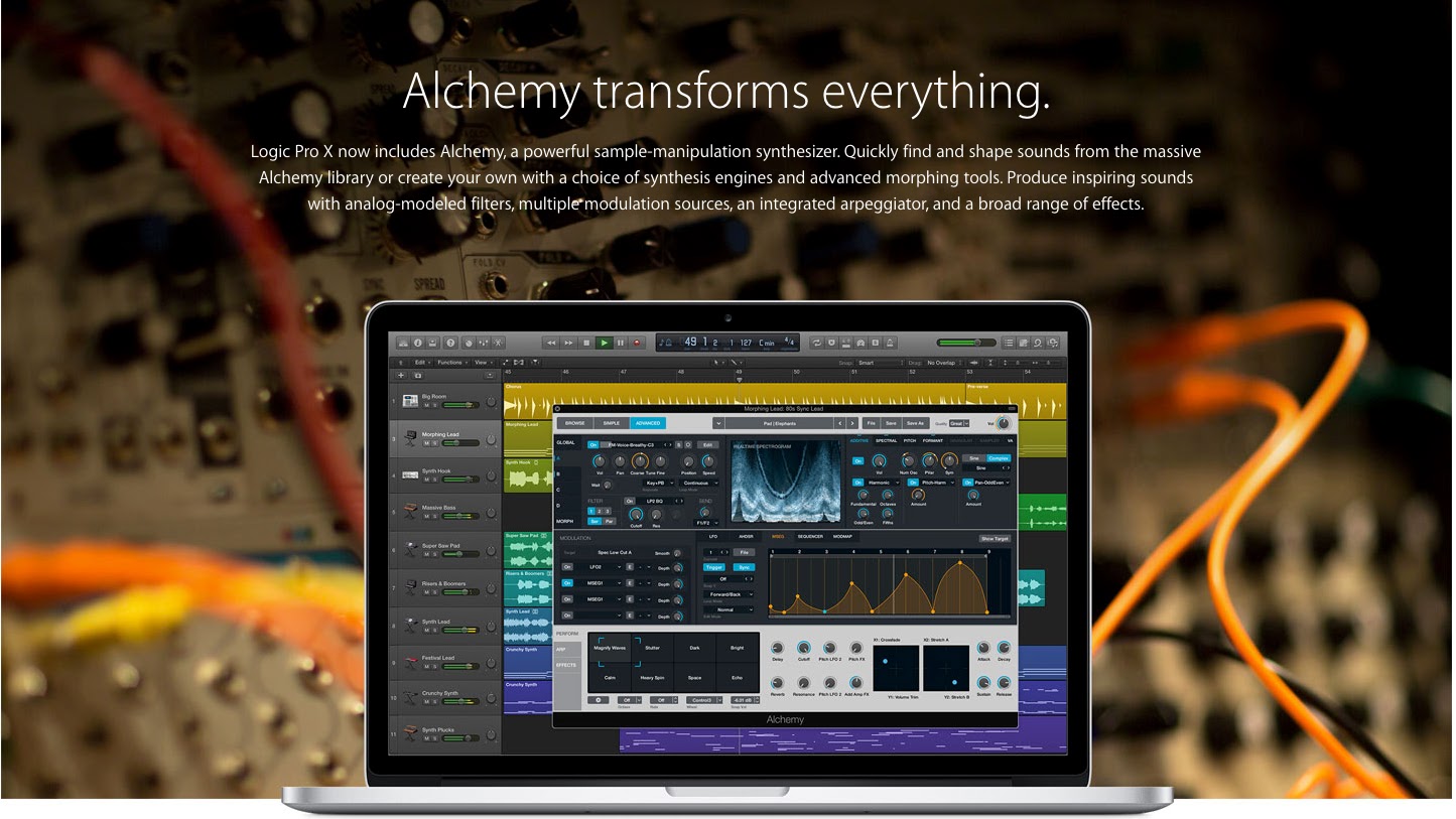 Apple released Alchemy exclusive for Logic Pro X Users as free update ...