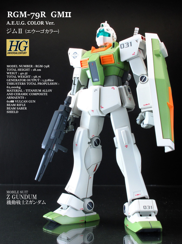 大光明株式會社: mbw'S HGUC 1/144 RGM-79R ジムⅡ (エウーゴ仕様）