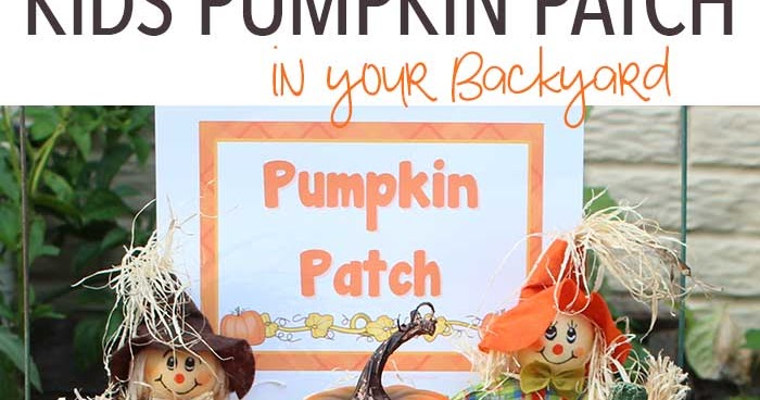 Make a Kids Pumpkin Patch in Your Backyard | Sunny Day Family