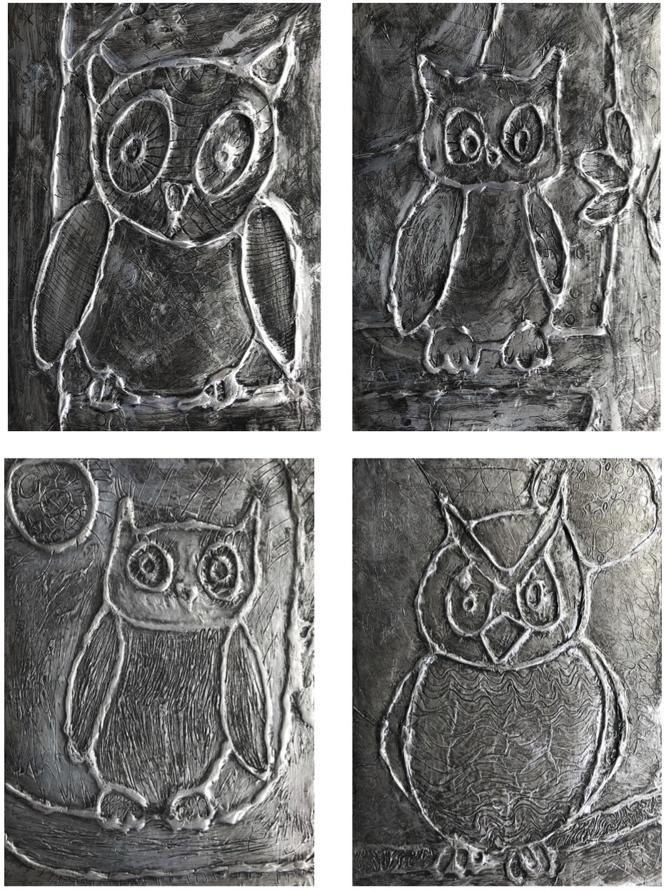 The Rolling Artroom: Foil Owls (4th-6th Grade)