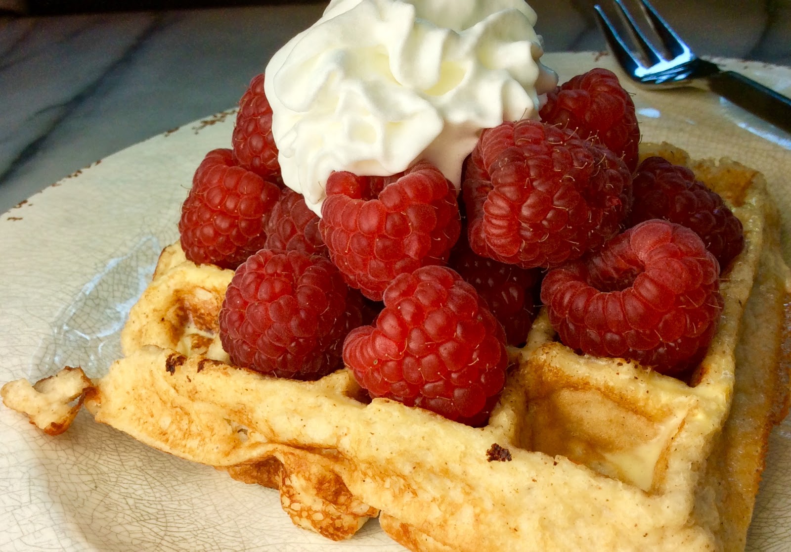 Food Fitness by Paige: Raspberry Cream Waffles