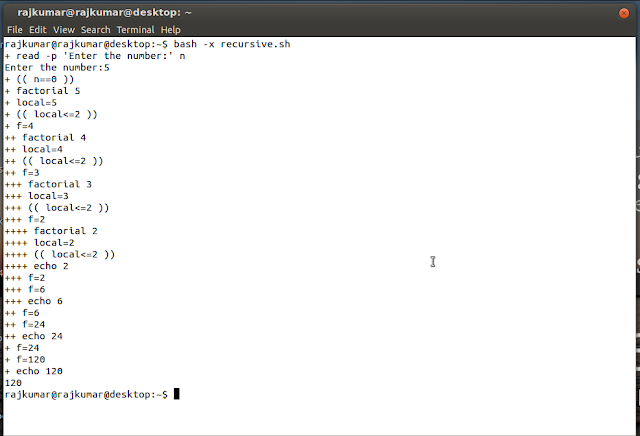 Shell Script To Find Factorial Of A Number Using Recursion It S All About Linux